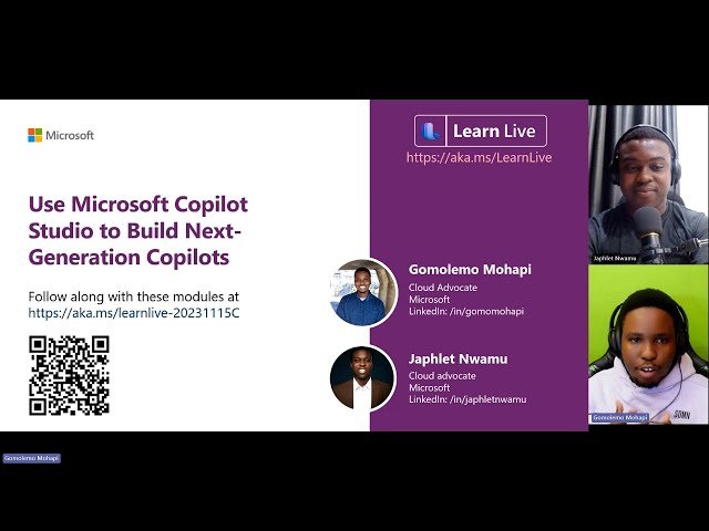 Free Video: Using Microsoft Copilot Studio to Build Next-Generation Copilots - Learn Live from ...