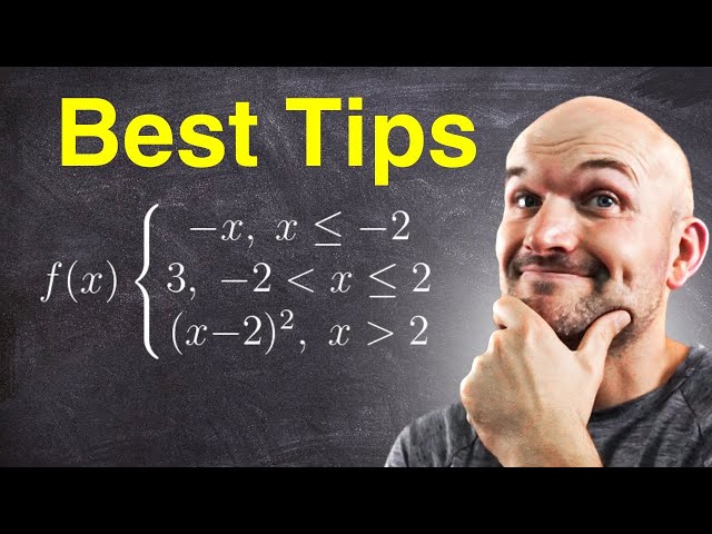 Free Video: 3 Tips for Graphing Piecewise Functions from Brian McLogan ...