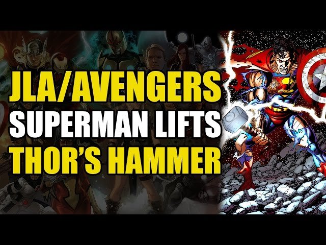 Free Video Superman Lifts Thor S Hammer Jla Avengers Marvel Vs Dc