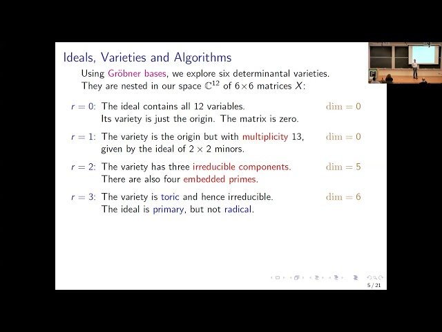 Free Video: Gram Matrices for Isotropic Vectors from Fields Institute | Class Central