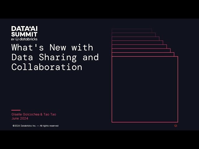 Free Video: Data Sharing and Collaboration Advancements in Databricks ...