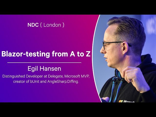 Free Video: Blazor-Testing from A to Z from NDC Conferences | Class Central