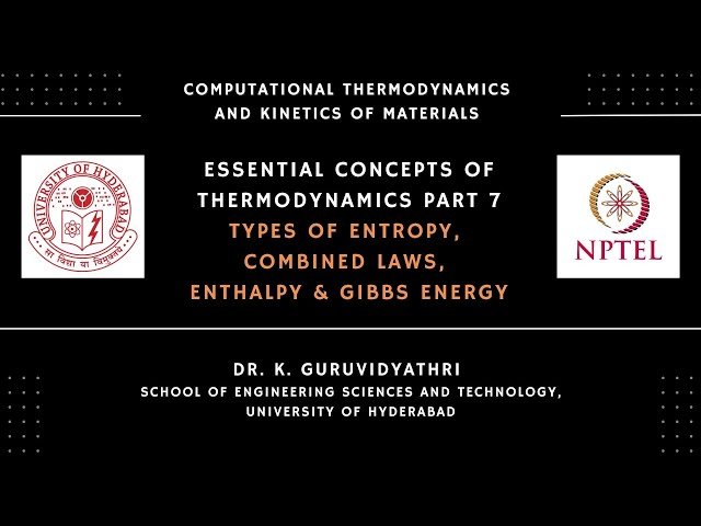 Free Video: Essential Concepts of Thermodynamics - Types of Entropy ...