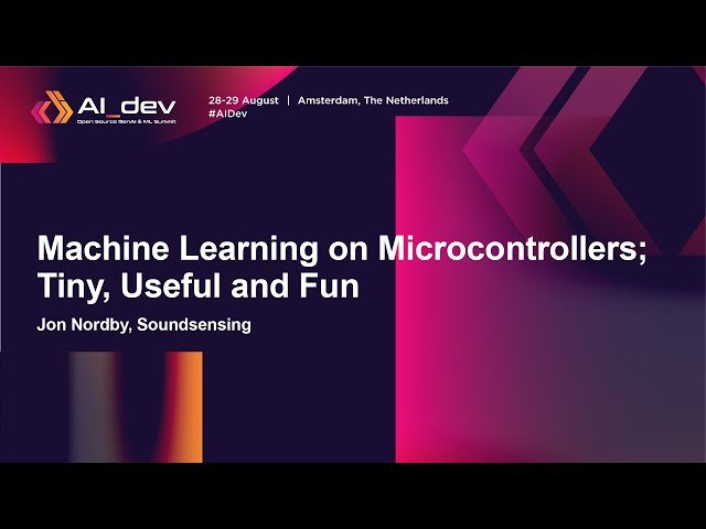 Free Video: Machine Learning on Microcontrollers - Tiny, Useful and Fun ...