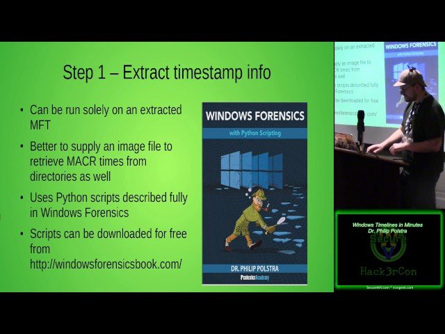 Conference Talks Talk: Windows Timelines in Minutes from YouTube ...