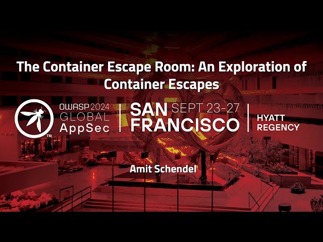 Free Video: An Exploration of Container Escapes - Improving Security ...