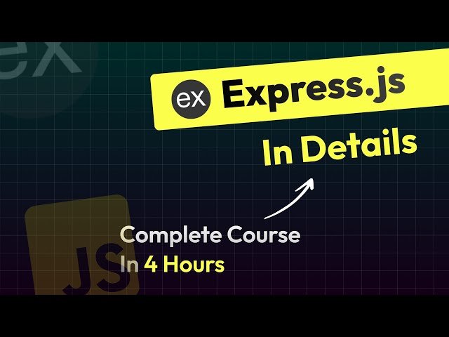 Free Video: Express.js Full Course From Beginner to Pro - Complete Backend Tutorial from ...