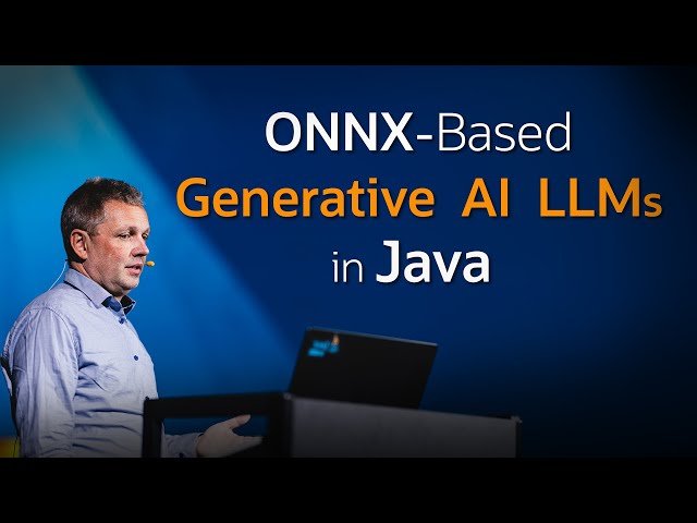 Free Video: ONNX Based Generative AI LLMs in Java with Project Babylon from Java | Class Central