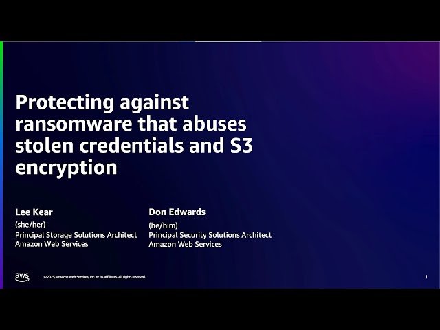 Free Video: Protecting Against Ransomware Using AWS S3 Security Controls and Encryption from AWS ...