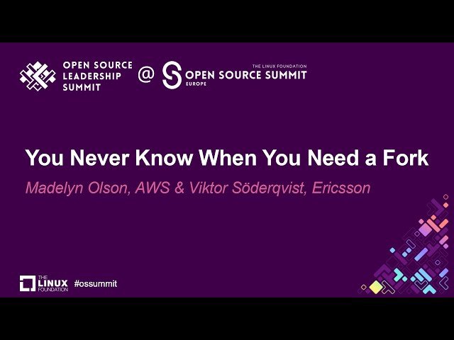 Free Video: You Never Know When You Need a Fork - The Creation of Valkey from Linux Foundation ...