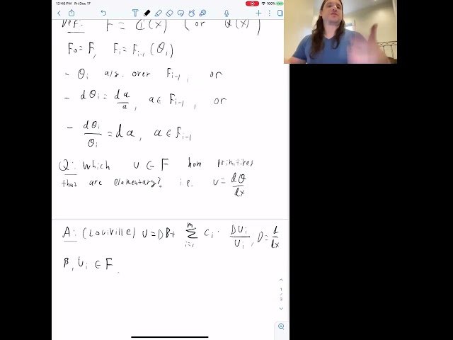 Free Video: Primitives of Algebraic Functions from Fields Institute | Class Central