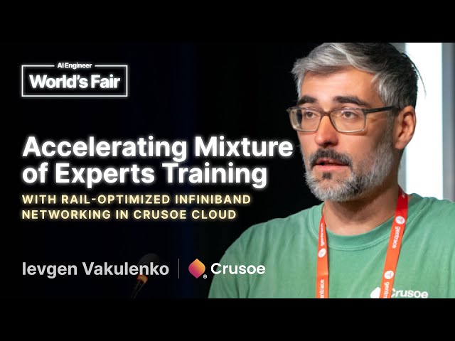 Free Video: Accelerating Mixture of Experts Training With Rail Optimized InfiniBand Networking ...
