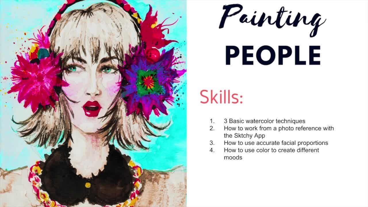 Online Course: Painting People: Create An Amazing Watercolor Portrait ...