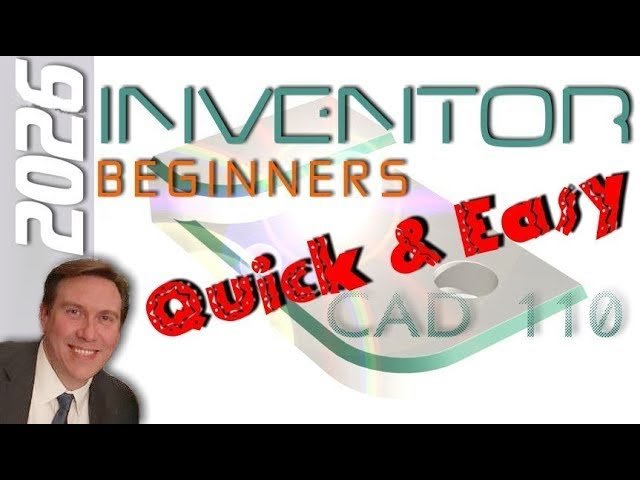 Free Video: Autodesk Inventor 2026 - Basic Modeling for Beginners Tutorial with Training Guide ...