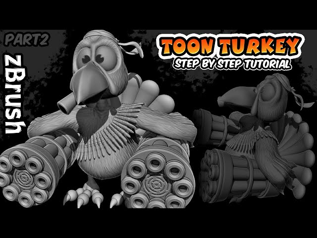 Free Video: Rambo-Style Toon Turkey Character Creation in ZBrush - Part ...