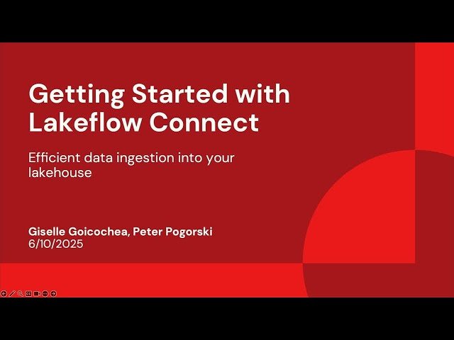 Free Video: Getting Started With Lakeflow Connect from Databricks ...