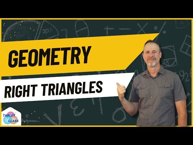 Free Video: Master Right Triangles and the Pythagorean Theorem from TabletClass Math | Class Central