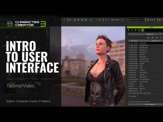 Free Video: Character Creator 3 Tutorial - Introduction to User Interface from Reallusion ...