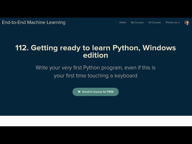 Free Video: Getting Ready to Learn Python, Windows Edition from YouTube ...