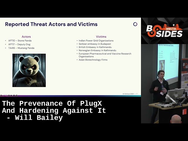 Free Video: The Prevenance of PlugX and Hardening Against It from BSides Bristol | Class Central