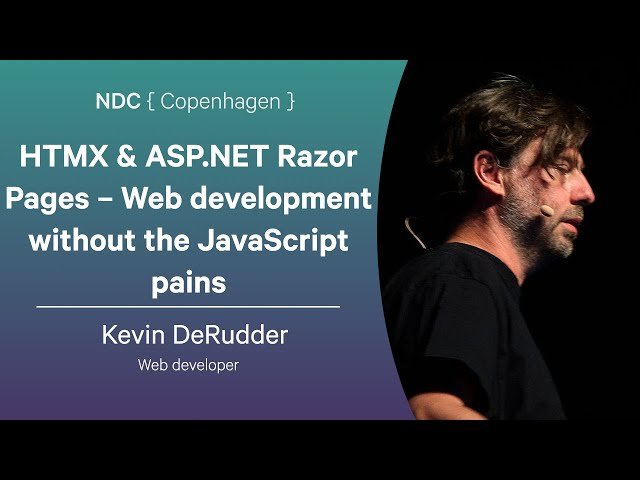 Free Video: HTMX and ASP.NET Razor Pages - Web Development Without the JavaScript Pains from NDC ...