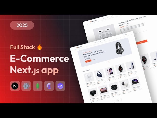 Free Video: How to Create Full Stack E-Commerce App Using Next.js from GreatStack | Class Central