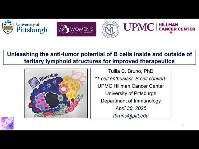 Free Video: Unleashing the Anti-Tumor Potential of B Cells and Tertiary ...
