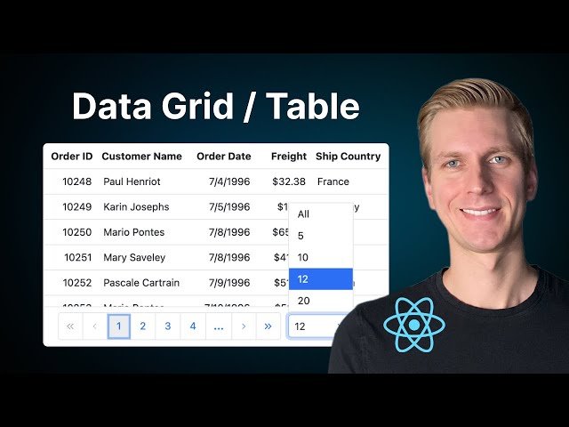 Free Video: React Data Grid - Table Component Tutorial with Syncfusion from ByteGrad | Class Central