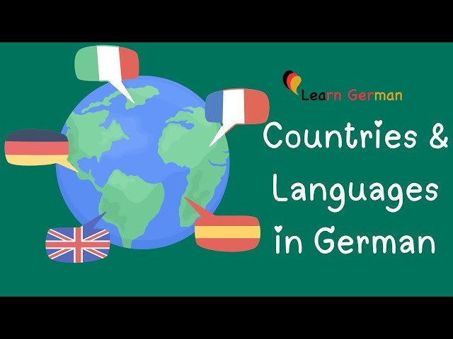 Free Video: Länder und Sprachen auf Deutsch - Learn German Vocabulary ...