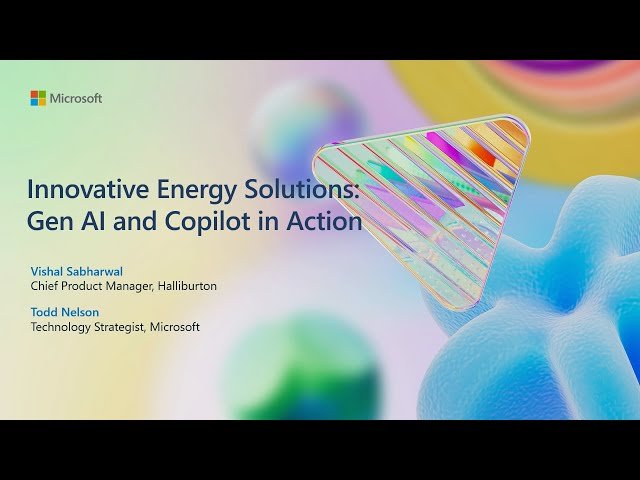 Free Video: Innovative Energy Solutions: Generative AI and Copilot for Digital Twin Optimization ...