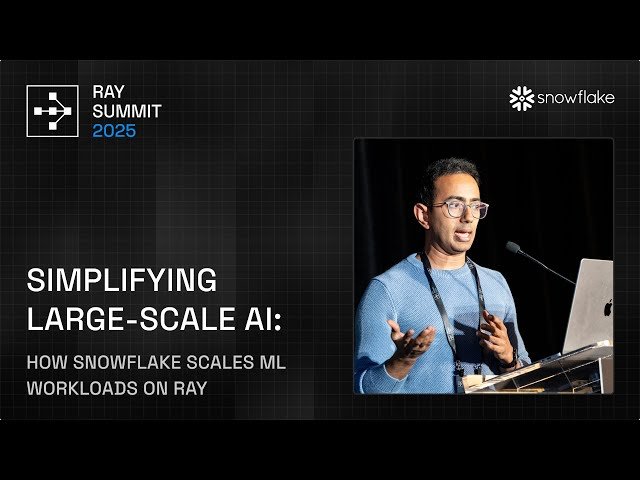 Free Video: Scaling AI the Snowflake Way - ML Workloads on Ray from Anyscale | Class Central