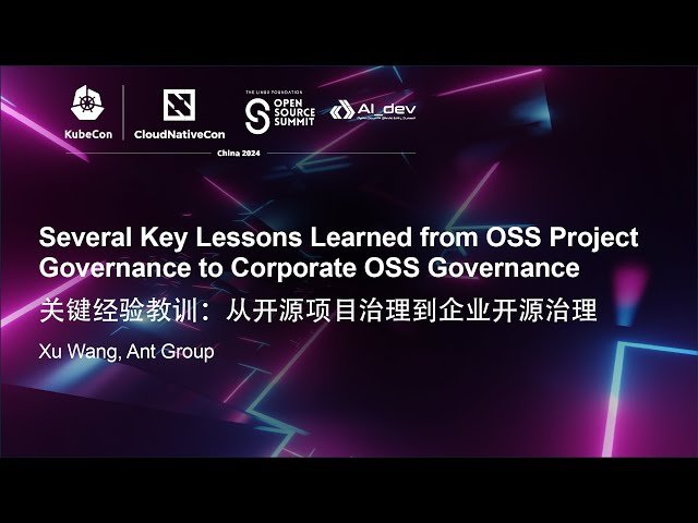 Free Video: Key Lessons Learned: From Open Source Project Governance to Corporate OSS Governance ...