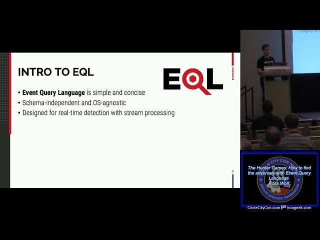 Conference Talks Talk: The Hunter Games - How to Find the Adversary with Event Query Language ...