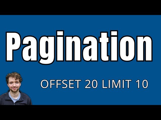 Free Video: Offset and Limit Pagination Tutorial - API Design - Backend Engineering from Caleb ...