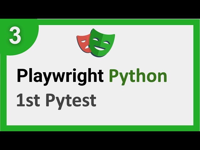 Free Video Playwright Python How To Create Your First Pytest Test 5840