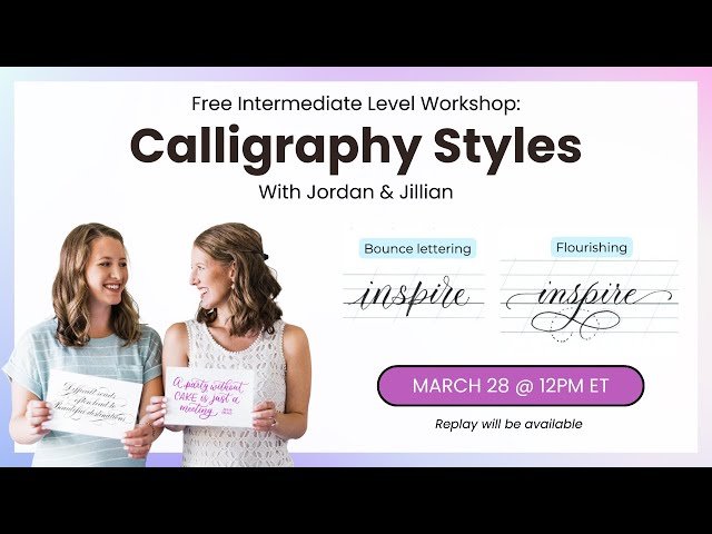 Free Video: Calligraphy Styles Workshop from Loveleigh Loops | Class ...