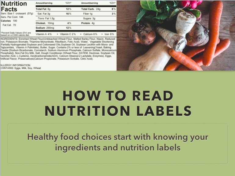 Online Course: How To Read A Nutrition Label - Knowing Your Food Allows ...