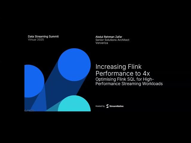 Free Video: Increasing Flink Performance to 4x - Optimising Flink SQL for High-Performance ...
