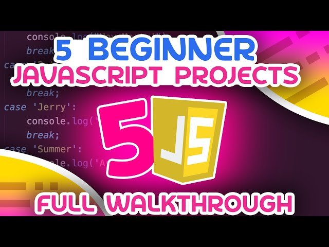 Free Video: 5 Mini JavaScript Projects for Beginners from Tech with Tim | Class Central
