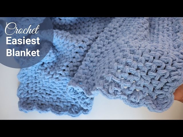 Free Video: Crochet Easiest Baby Blanket Tutorial for Beginners from ...