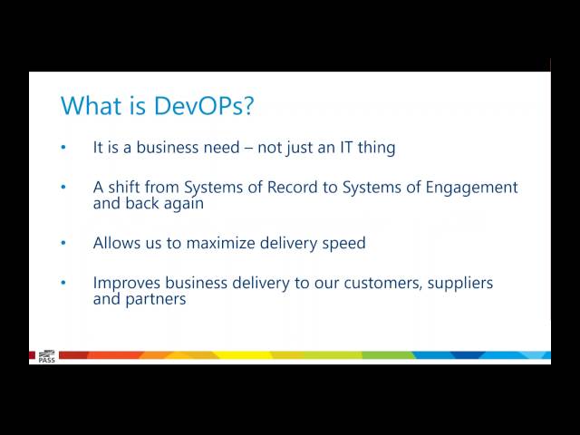 Free Video: Overcoming a Culture of FearOps by Adopting DevOps from PASS Data Community Summit ...