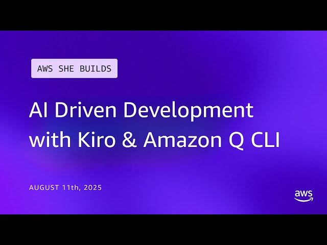 Free Video: AI Driven Development with Kiro and Amazon Q CLI from AWS Events | Class Central