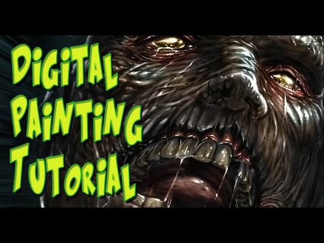 Free Video: Digital Painting Texture on a Zombie - Using Adobe ...