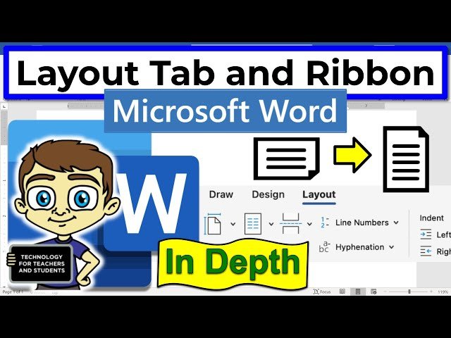 Free Video: Microsoft Word Layout Tab and Ribbon In Depth from ...