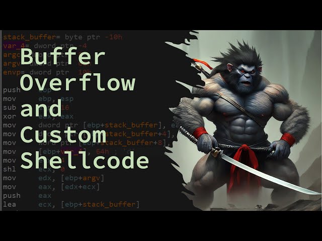 Free Video: Executing Custom Shellcode after the Stack Pivot - Part 8 from Dr Josh Stroschein ...