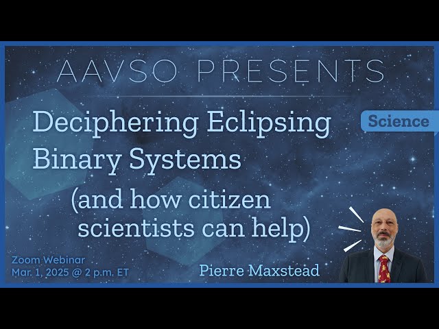 Free Video: Deciphering Eclipsing Binary Systems and How Citizen Scientists Can Help from AAVSO ...