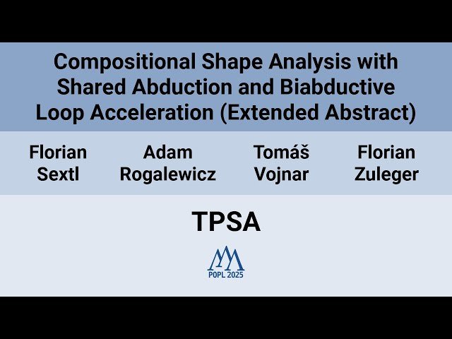 Free Video: Compositional Shape Analysis with Shared Abduction and Biabductive Loop Acceleration ...