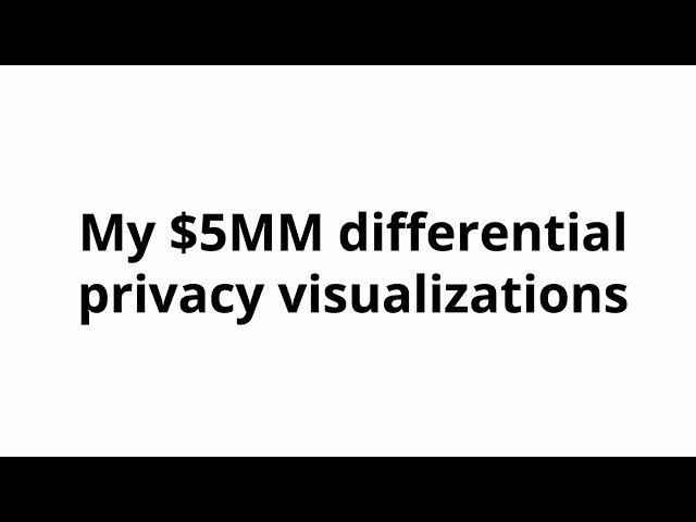 Free Video: My $5MM Differential Privacy Visualizations from USENIX | Class Central