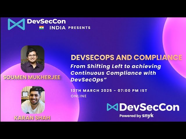 Free Video: DevSecOps and Compliance: From Shifting Left to Continuous Compliance from DevSecCon ...