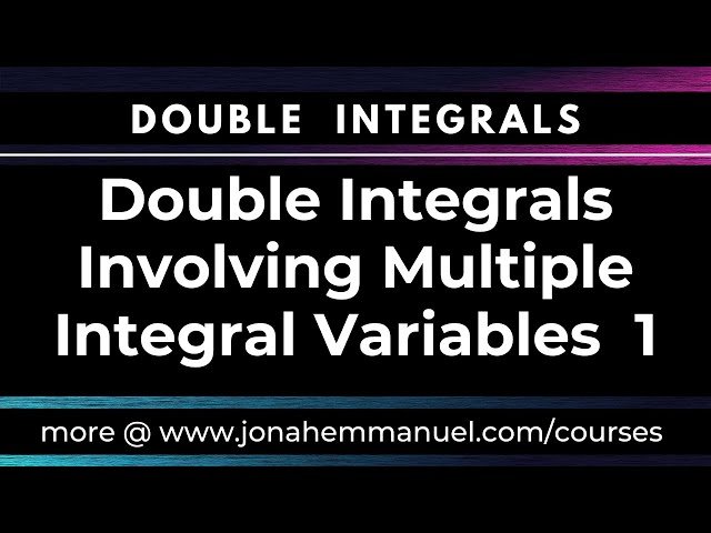 Free Video: Double Integrals Involving Multiple Integral Variables - Engineering Mathematics ...